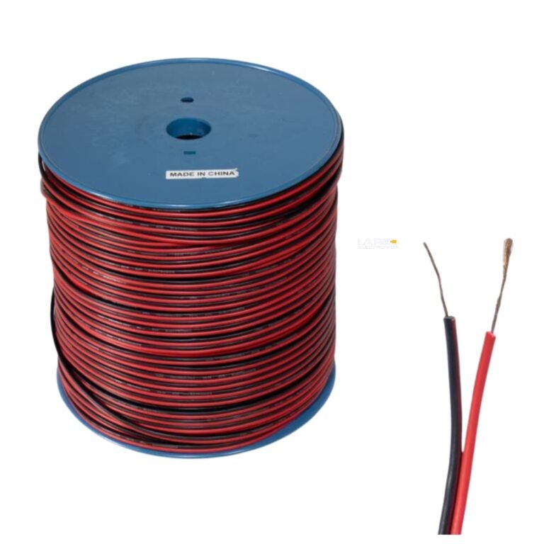 Cable Duplex Polarizado Rojo-Negro 2X22 AWG - La Red Electrónica