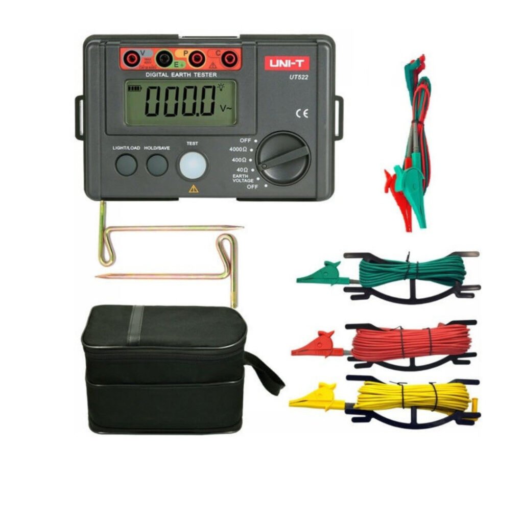 Telurómetro Digital Medición Resistencia Tierra UT-522 - La Red Electrónica